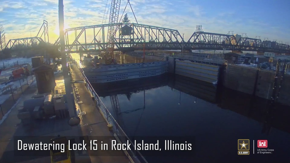 DVIDS - Video - Lock 15 Dewatering Time-lapse