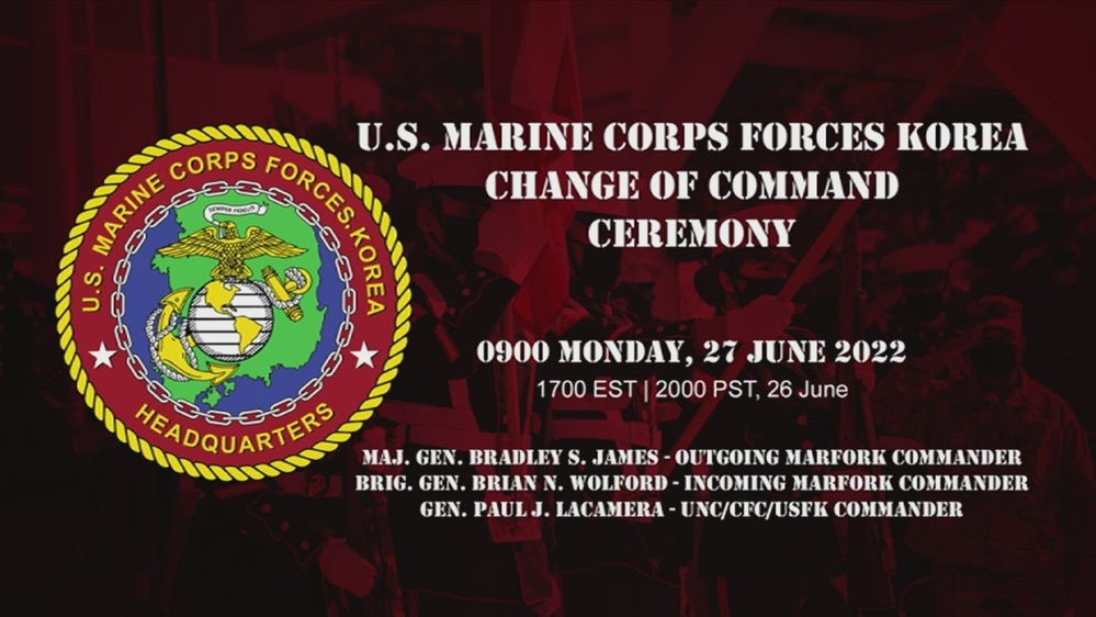 DVIDS - Video - MARFOR-K Change of Command