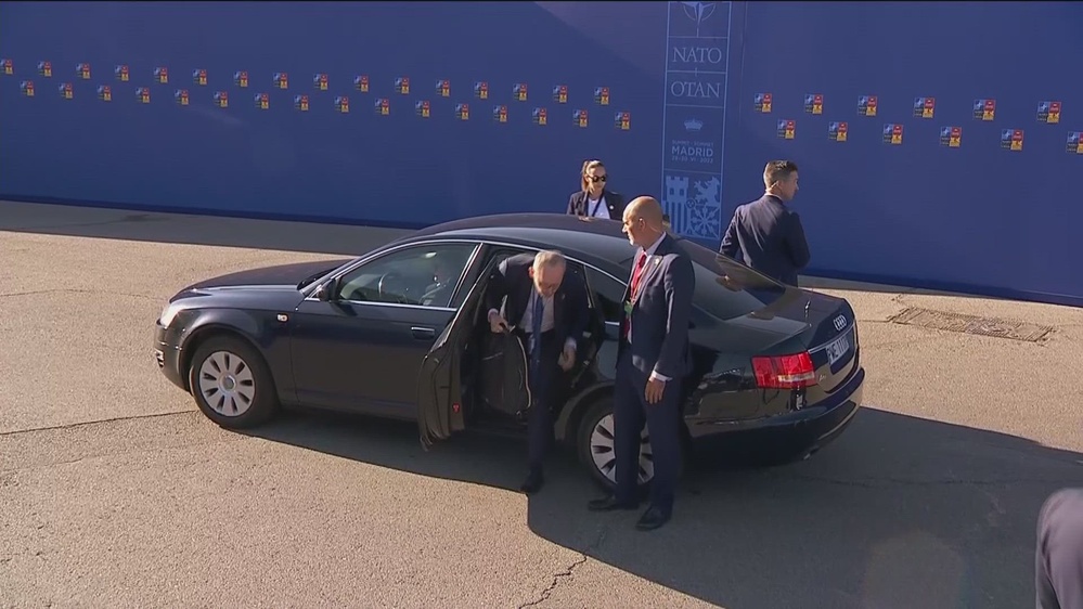 DVIDS - Video - Arrival of Slovak President at the NATO Summit in Madrid