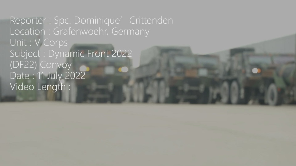 DVIDS - Video - Exercise Dynamic Front 2022 Convoy