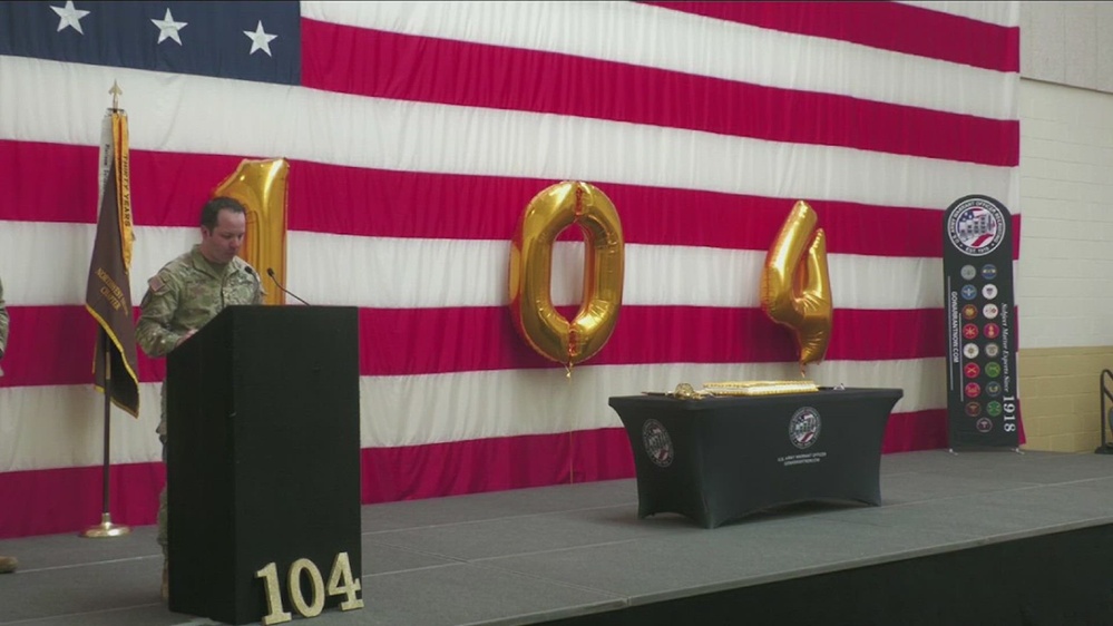 DVIDS - Video - 104th Warrant Officer Birthday Cake Cutting Ceremony