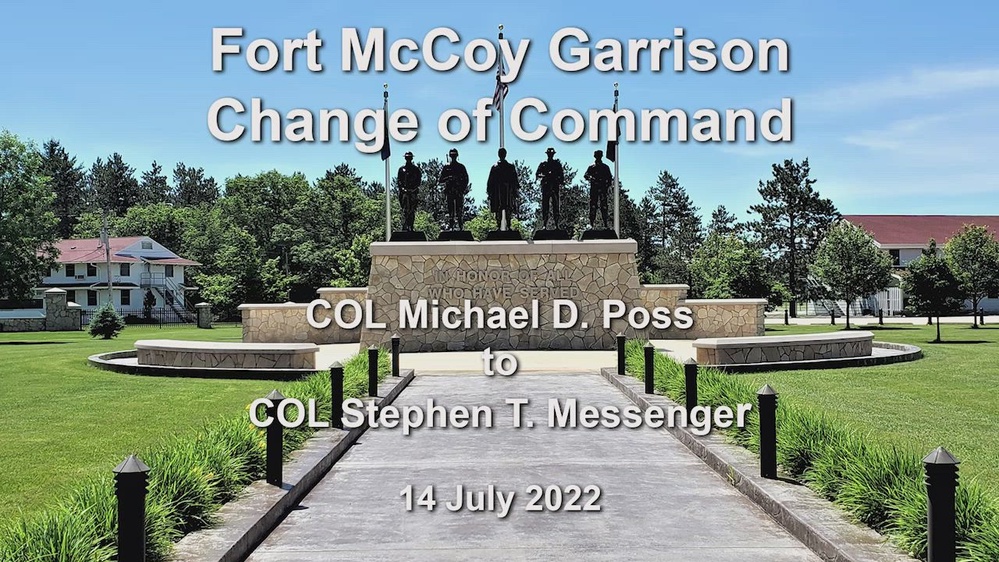 DVIDS - Video - Fort McCoy Garrison Change of Command Ceremony