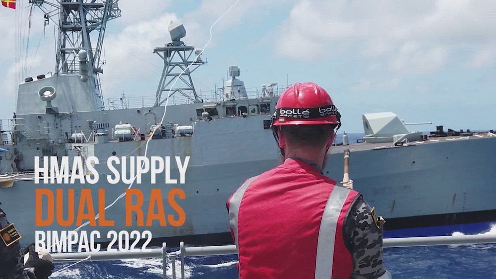 DVIDS - Video - HMAS Supply refueling RIMPAC partners