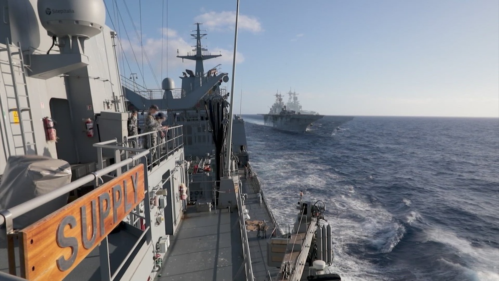 DVIDS - Video - HMAS Supply replenishes USS Essex
