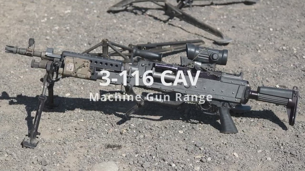 DVIDS - Video - 3-116 CAV Machine Gun Range at OCTC