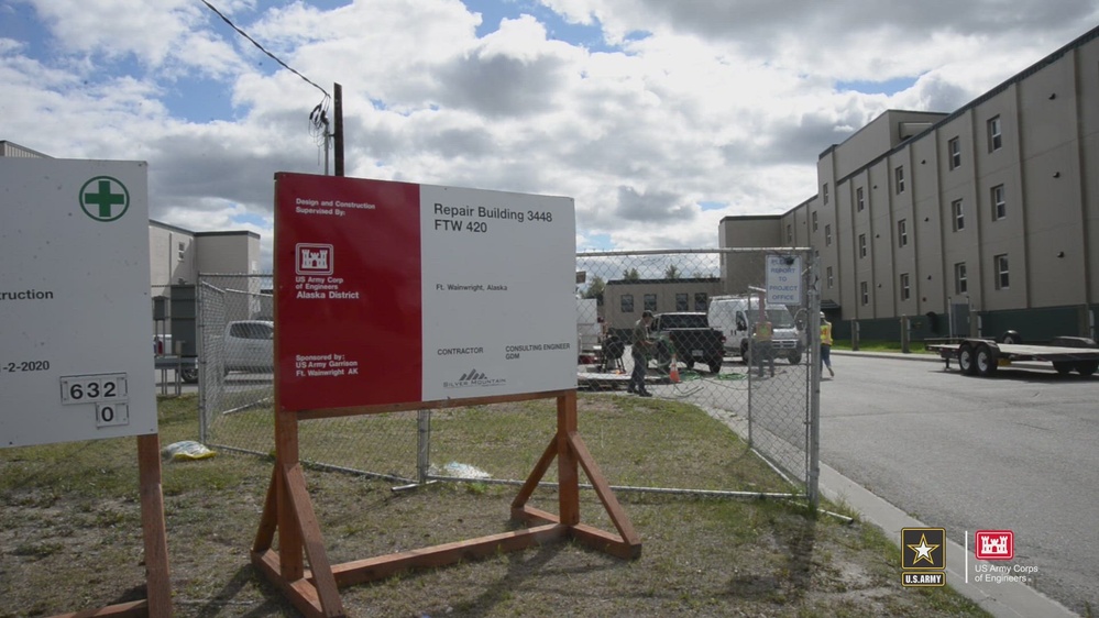 DVIDS - Video - B-Roll: Army engineers wrap up improvements to barracks ...