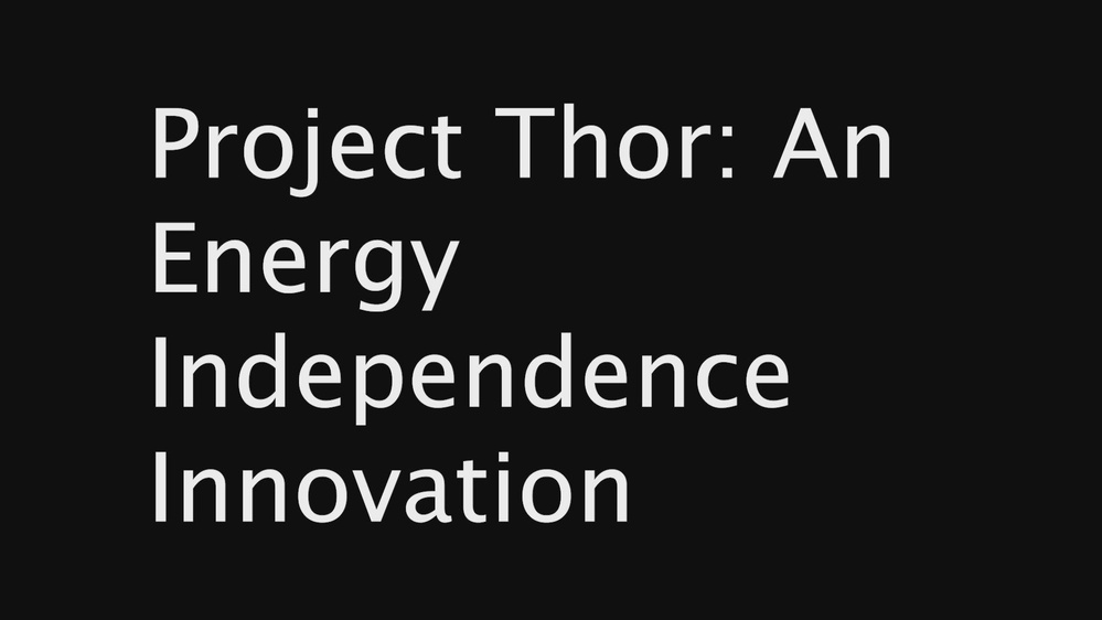 DVIDS - Video - Project Thor: An Energy Independence Innovation