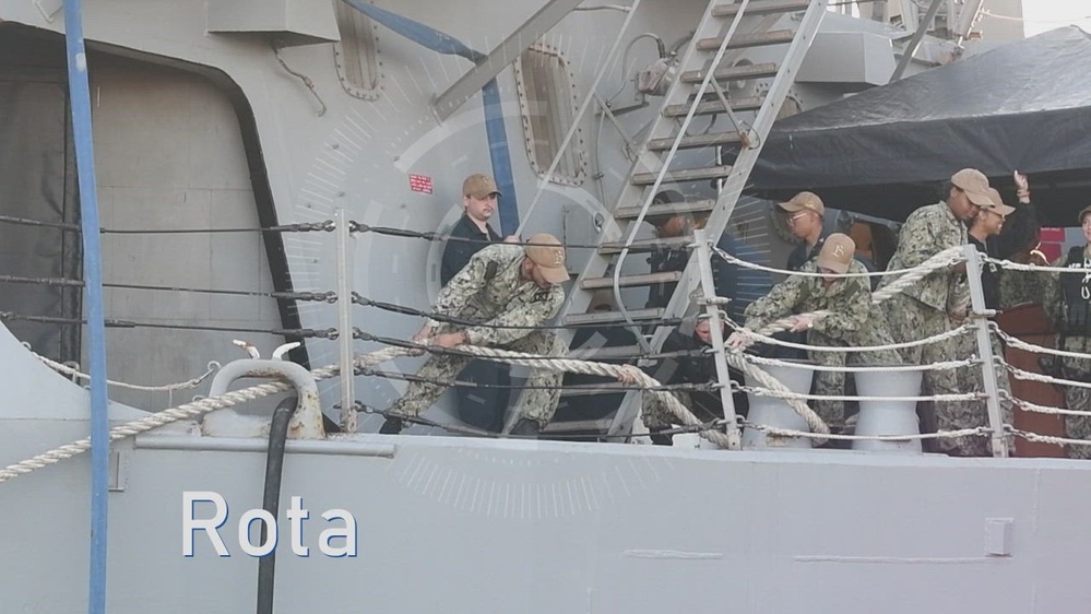 DVIDS - Video - Chief of Naval Operations Greets USS Bulkeley to Rota Spain