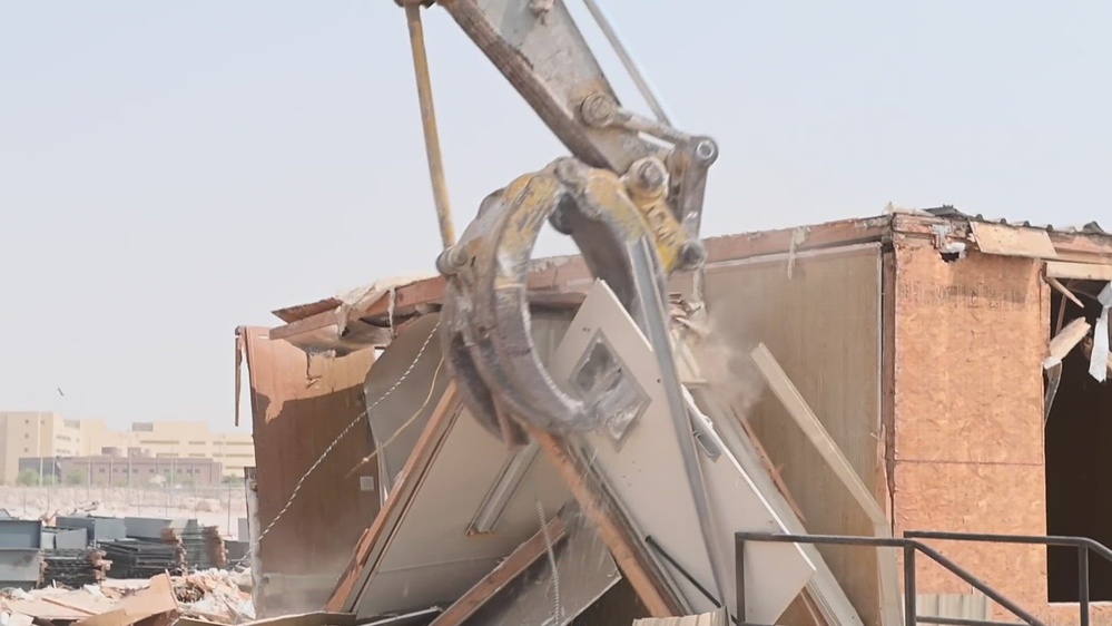 DVIDS - Video - Trailer lodging demolition clears way for new facilities