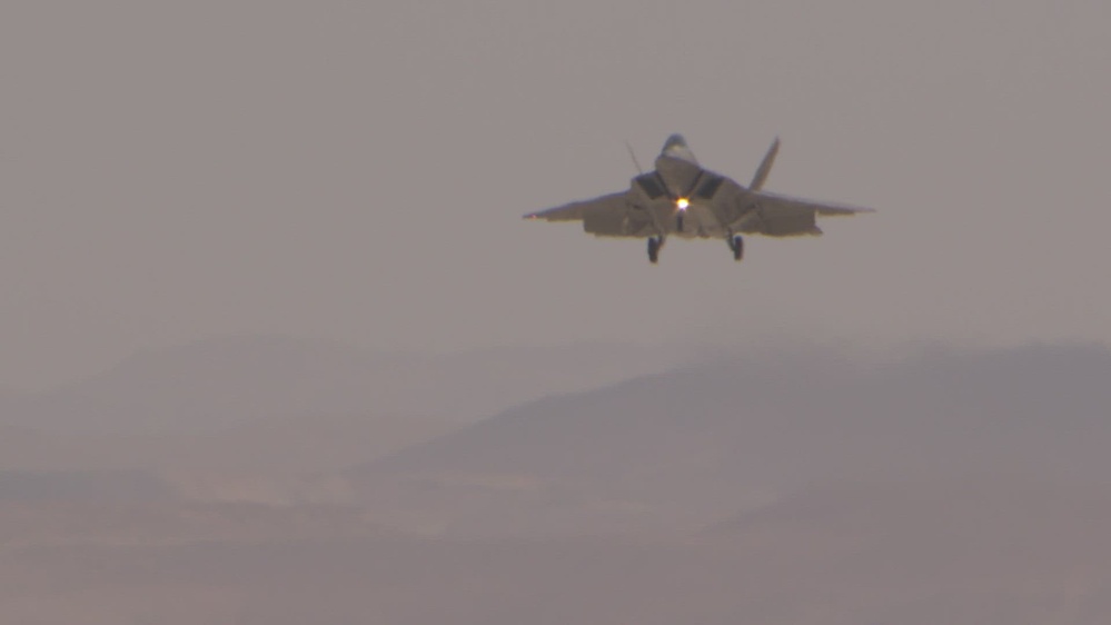 DVIDS - Video - F-22 Raptor runway operations