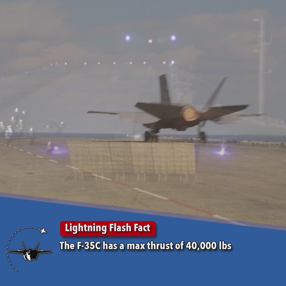 DVIDS - Video - F-35C Max Thrust Lightning Flash Fact