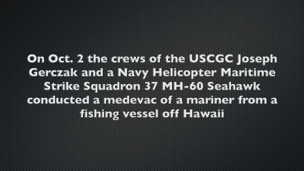 DVIDS - Video - Coast Guard, Navy medevac distressed mariner off Hawaii