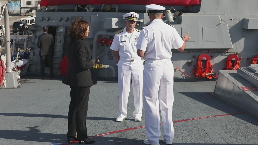 DVIDS - Video - B-Roll of Vice President's Visit to USS Howard