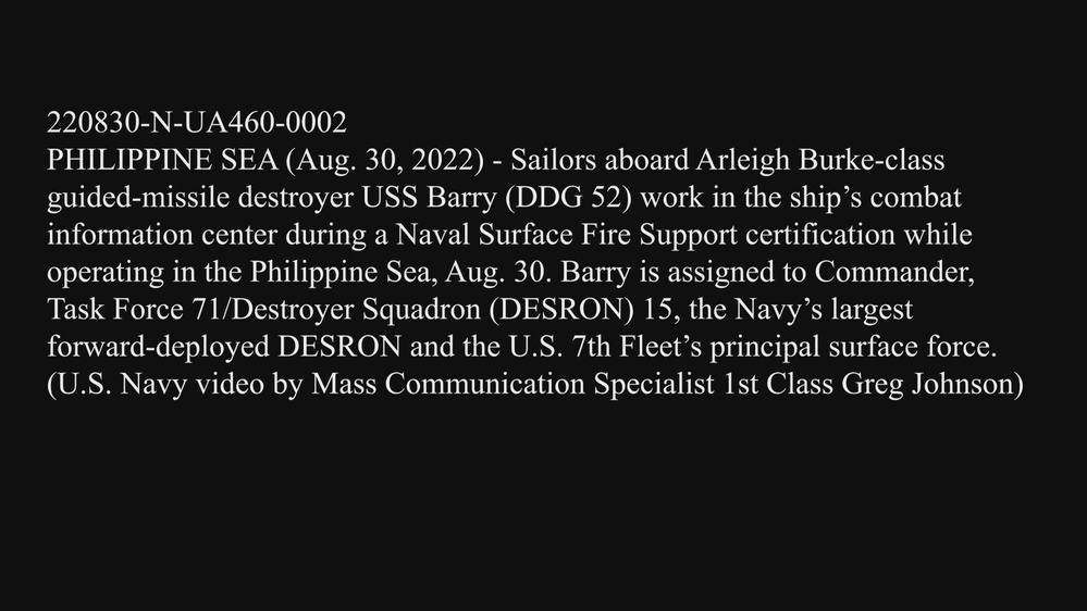 DVIDS - Video - USS Barry (DDG 52) Conducts Naval Surface Fire Support ...