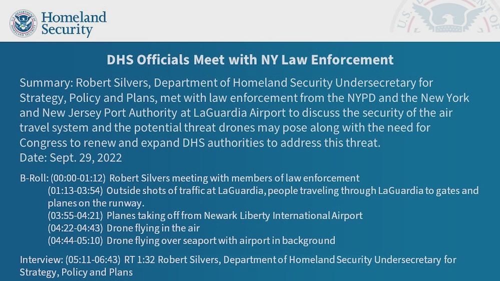 DVIDS - Video - DHS Officials Meet with NY Law Enforcement