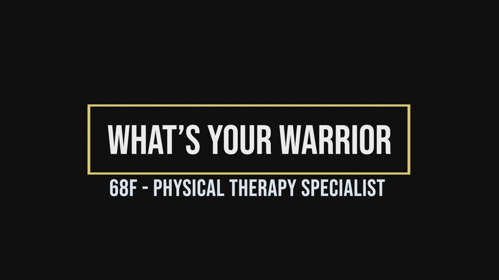 DVIDS - Video - What's Your Warrior: 68F Physical Therapy Specialist