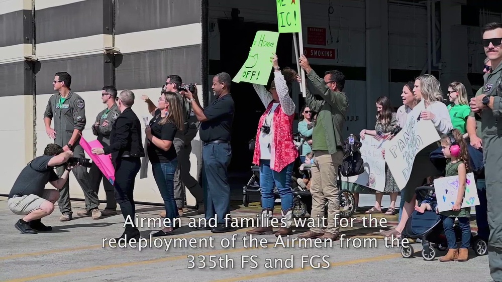 DVIDS - Video - 335th FS & FGS Redeployment