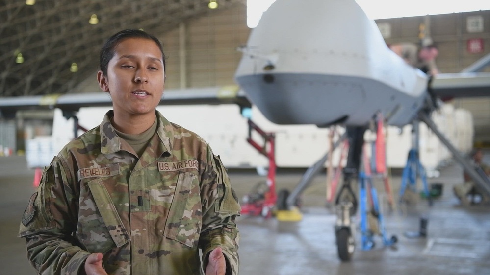 DVIDS - Video - 1st Lt. Reveles: 319th ERS begins build of MQ-9