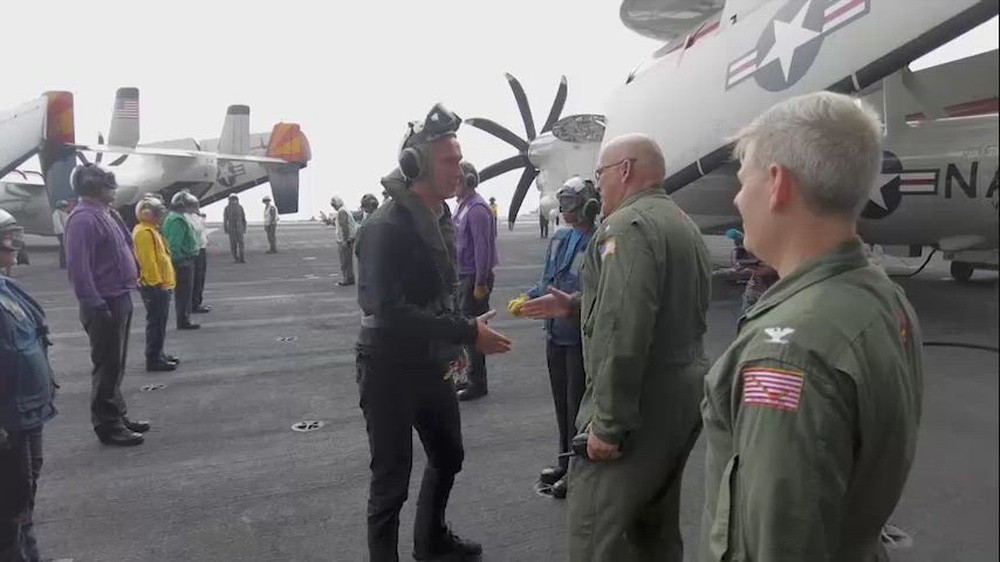 DVIDS - Video - NATO Secretary General visits USS George H.W. Bush (CVN 77)