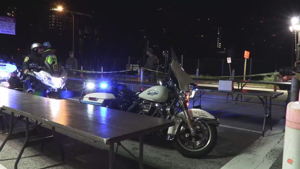 DVIDS - Video - 47th Marine Corps Marathon Security Checkpoint and Bag Drop