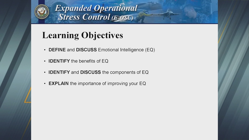 DVIDS - Video - Navy Expanded Operational Stress Control: Module #5 ...