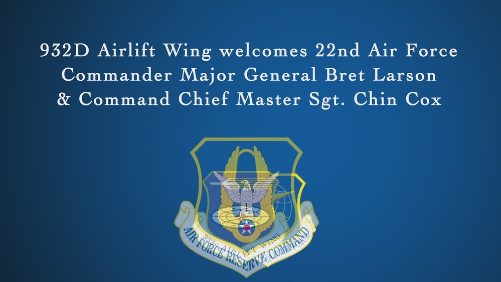 DVIDS - Video - 22nd Air Force Command Visit