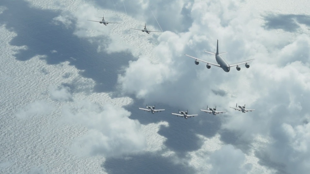 DVIDS - Video - B-1B Lancers/A-10C Thunderbolts fly aerial integration ...