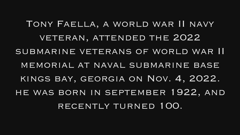 DVIDS - Video - Interview with Tony Faella, World War II Submarine Veteran