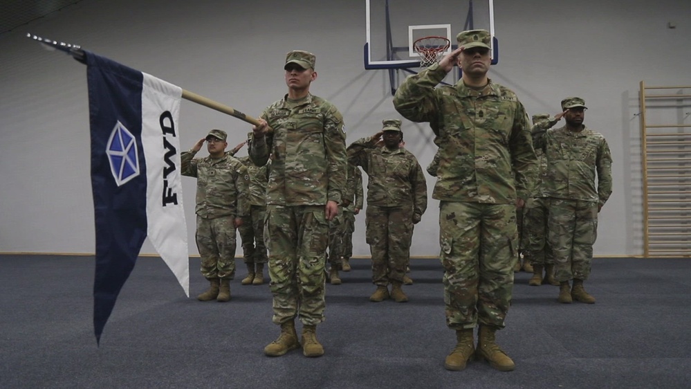 DVIDS - Video - V Corps Forward Company conducts change of command ceremony