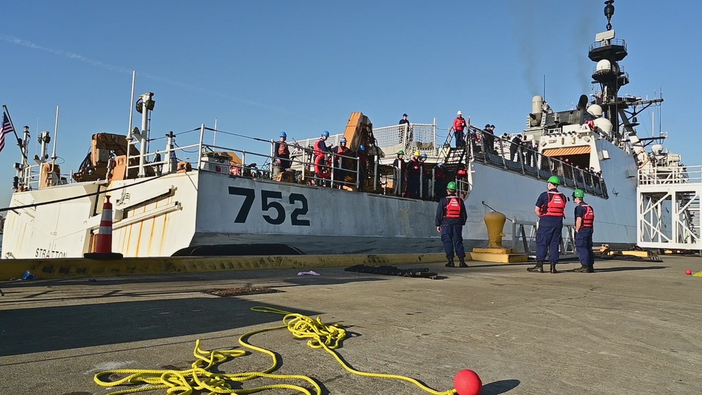 DVIDS - Video - Coast Guard Cutter Stratton returns home following 97 ...
