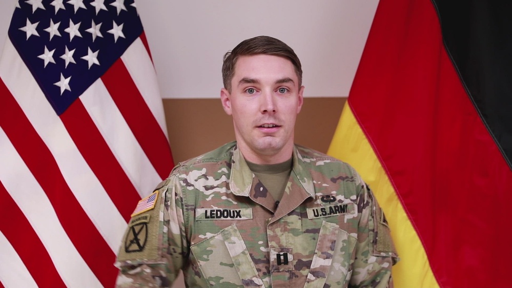 DVIDS - Video - Capt. Randall Ledoux sends a shoutout the the New England Patriots