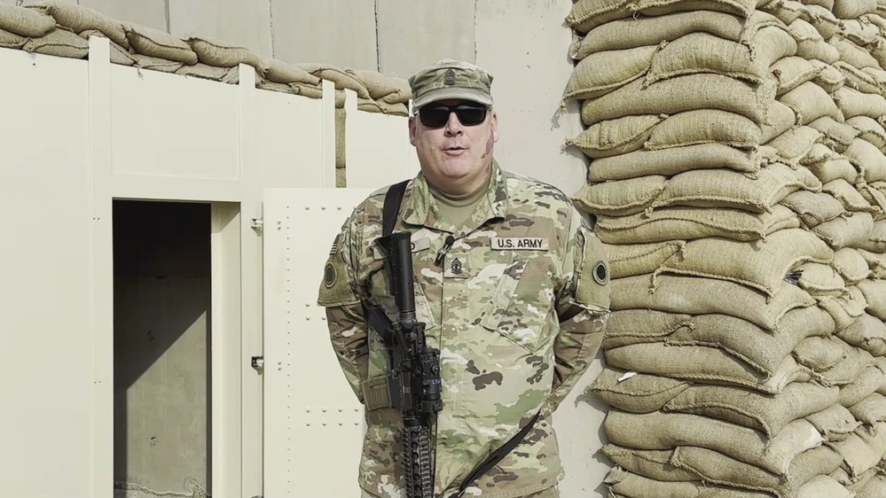 DVIDS - Video - Soldiers shout out to family and friends for the holidays