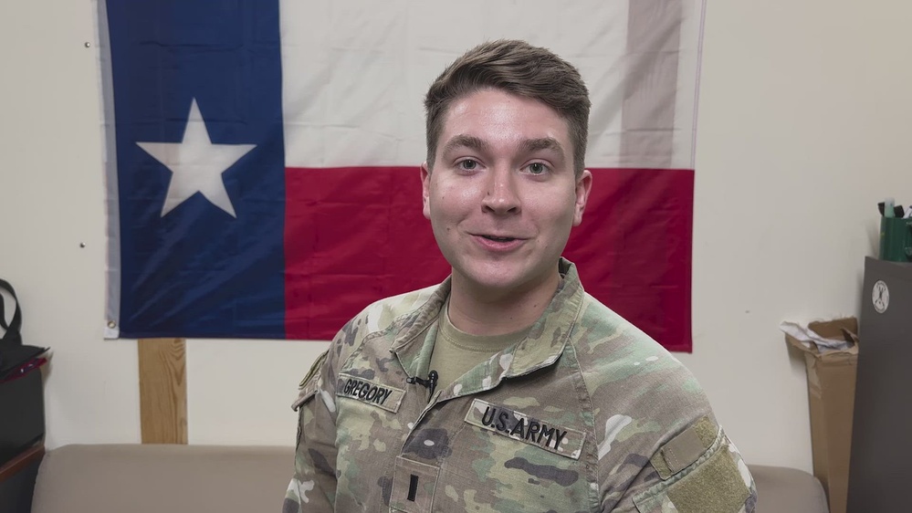 DVIDS - Video - Holiday Season Shout-out - 1st Lt. Griffin Gregory