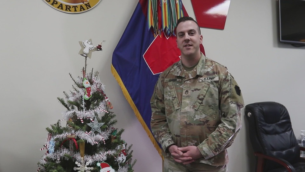 DVIDS - Video - SSG TIMOTHY JENSEN HOLIDAY GREETING 2022