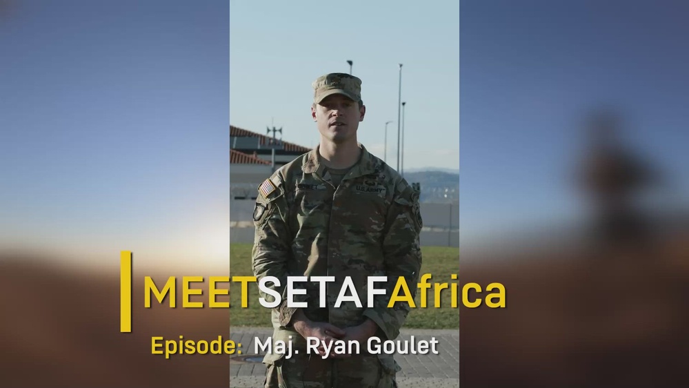 DVIDS - Video - Meet SETAF Africa—Episode: Maj. Ryan Goulet.