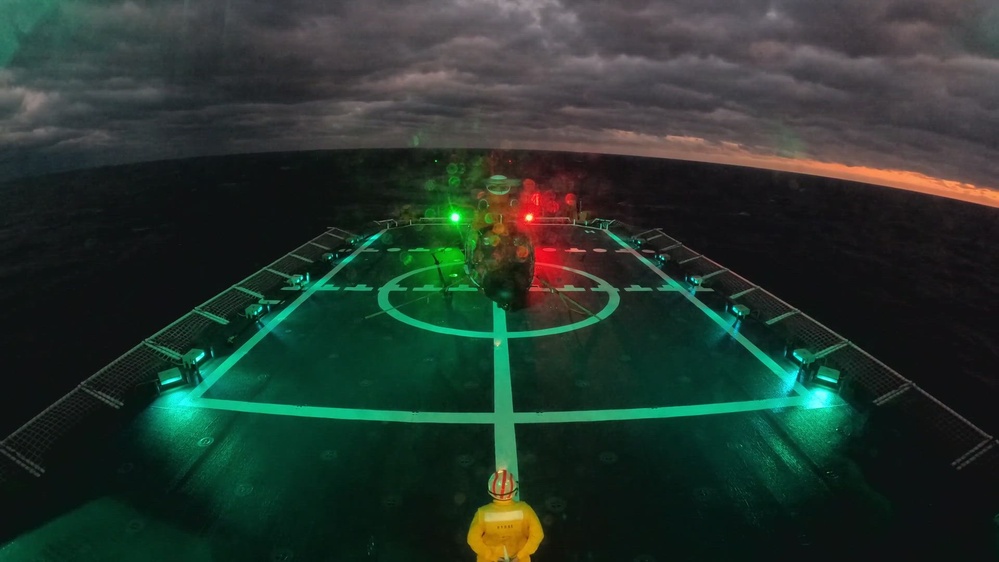 DVIDS - Video - CGC Stone, HITRON Jacksonville helo/ship evening timelapse