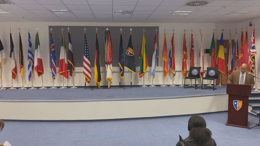 DVIDS - Video - NATO Brigade holds assumption of responsibility ceremony