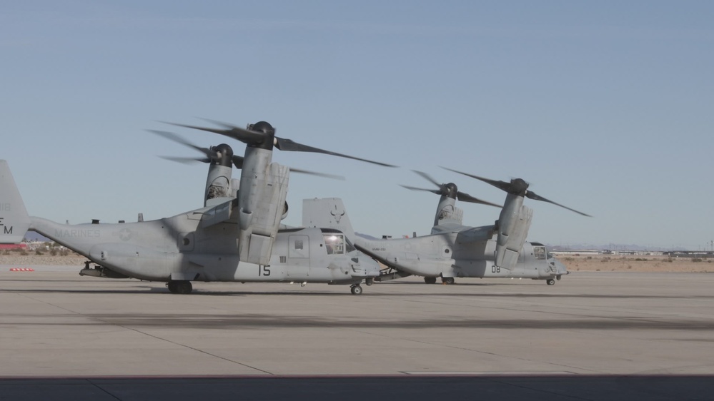 DVIDS - Video - VMM-261 conducts range familiarization flights at SLTE 2-23