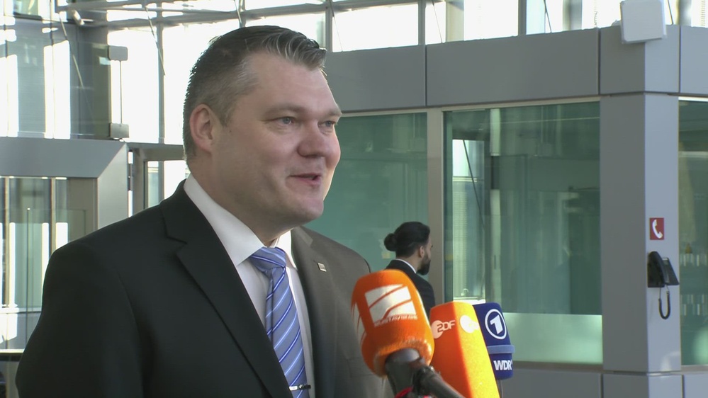 DVIDS - Video - Doorstep statement by the acting Defence Minister of ...