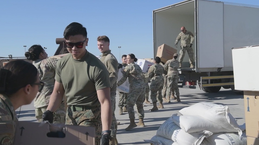 DVIDS - Video - TurkiyeHADR - Earthquake Relief Cargo Truck Loading B-Roll