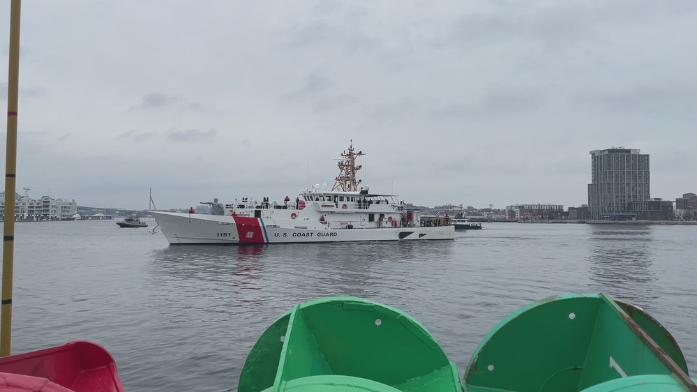 DVIDS - Video - Coast Guard Cutter Warren Deyampert arrives in Boston