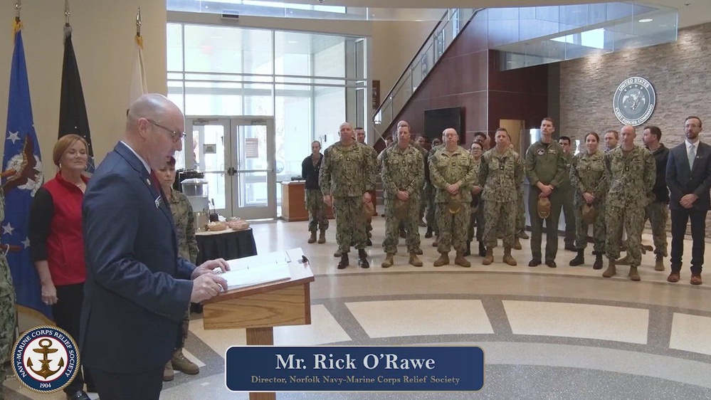 DVIDS - Video - NAVIFOR Kicks off 2023 Navy-Marine Corps Relief Society ...