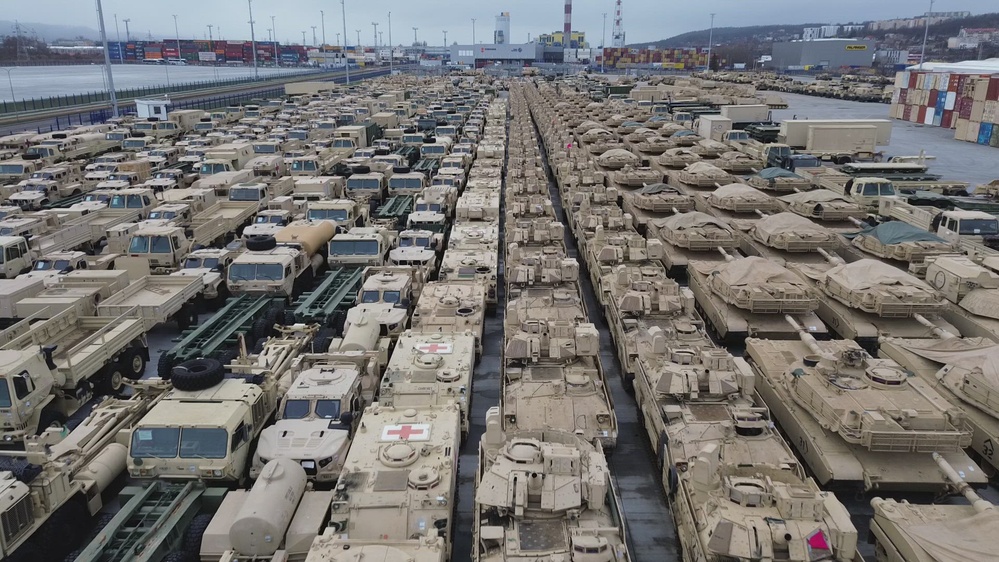 DVIDS - Video - MSCEURAF Coordinates Delivery of Army Equipment