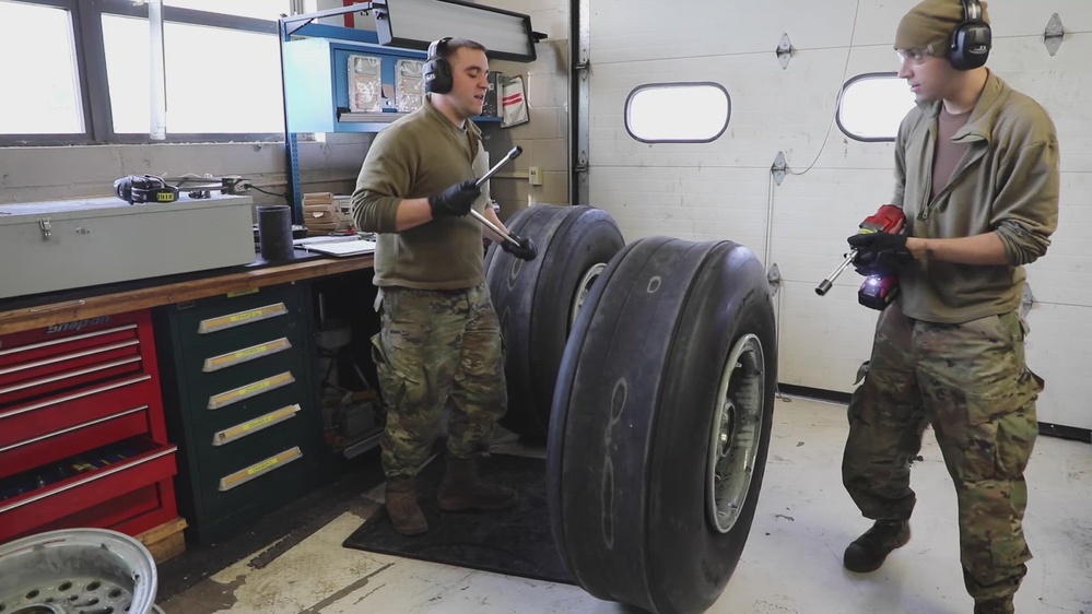 DVIDS - Video - 191st Maintenance Squadron Wheel Replacement