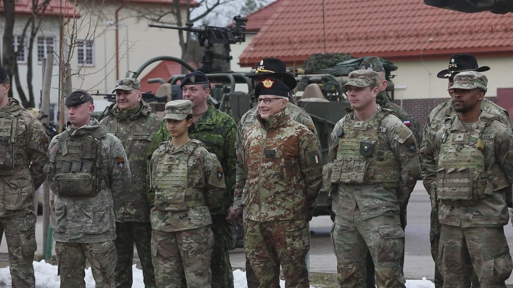 DVIDS - Video - [B-Roll] NATO and Ivy Division Tours eFP Battle Group ...