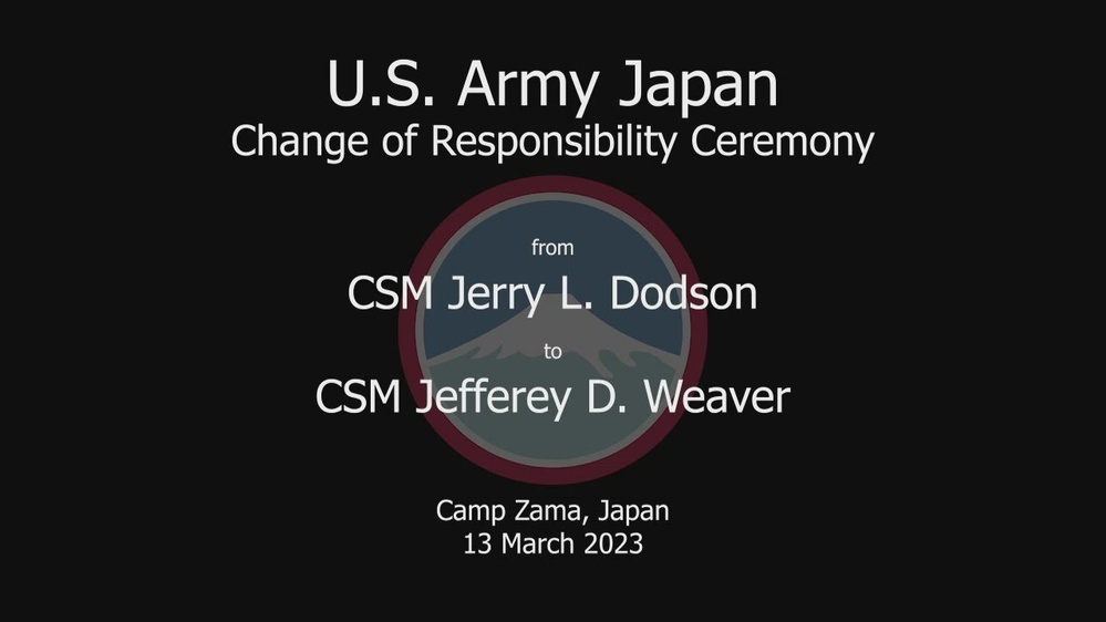 DVIDS - Video - US Army Japan Change of Responsibility