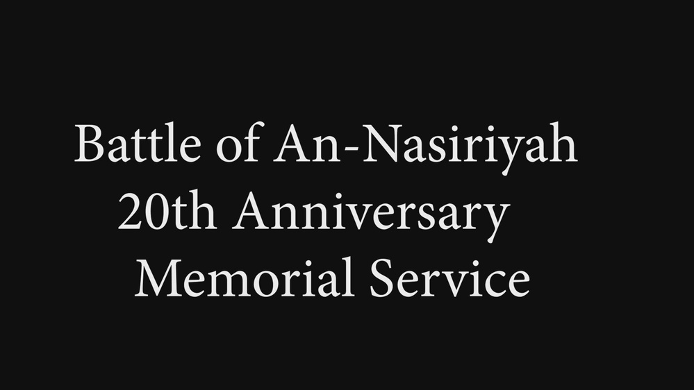 DVIDS - Video - 20th Anniversary of the Battle of An-Nasiriyah Memorial ...