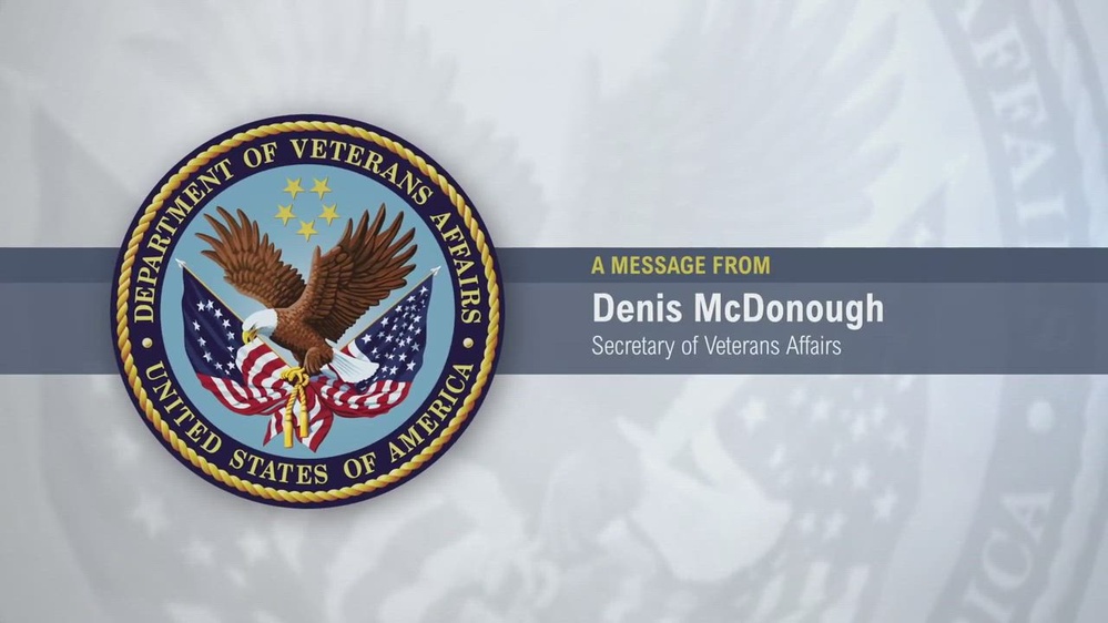 DVIDS - Video - A Message from VA Secretary Denis McDonough for ...