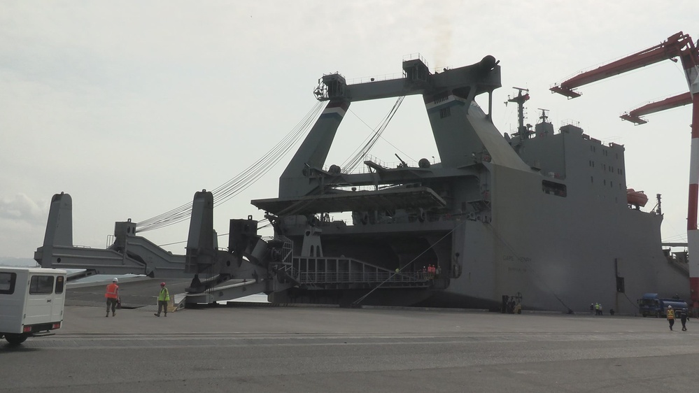 DVIDS - Video - BK 23 | MV Cape Henry off-loading
