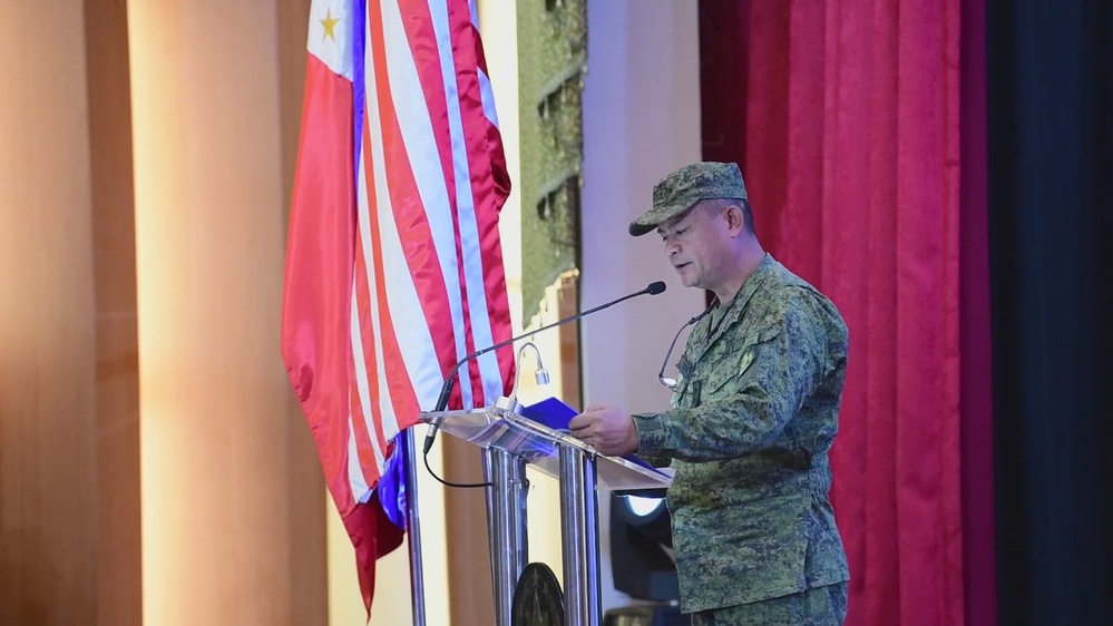 DVIDS - Video - Balikatan 23 Opening remarks from Maj. Gen. Marvin L. Licudine